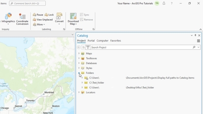 Display full paths to Catalog items in ArcGIS Pro - Esri Videos: GIS ...