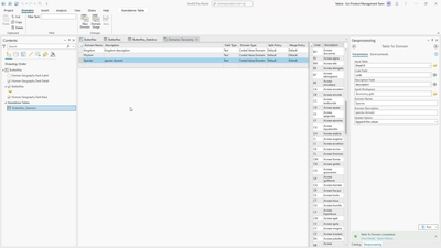 Use the Table to Domain geoprocessing tool in ArcGIS Pro - Esri Videos ...