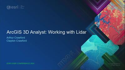 ArcGIS 3D Analyst: Working with Lidar - Esri Videos: GIS, Events, ArcGIS Products & Industries