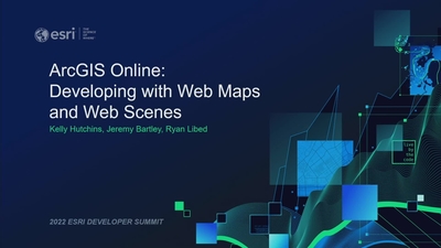 ArcGIS Online: Developing with Web Maps and Web Scenes - Esri Videos ...