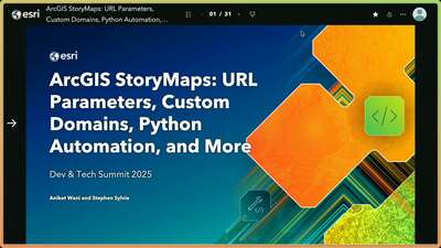 ArcGIS StoryMaps: URL Parameters, Custom Domains, Python Automation ...
