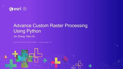 Advanced Custom Raster Processing Using Python - Esri Videos: GIS, Events, ArcGIS Products ...