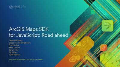 ArcGIS Maps SDK for JavaScript: Road Ahead - Esri Videos: GIS, Events ...