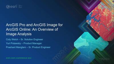 ArcGIS Pro and ArcGIS Image for ArcGIS Online: An Overview of Image ...