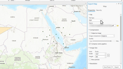 Export a Map as an Interactive PDF File in ArcGIS Pro - Esri Videos: GIS, Events, ArcGIS ...