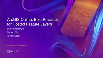 ArcGIS Online: Best Practices for Hosted Feature Layers - Esri Videos ...
