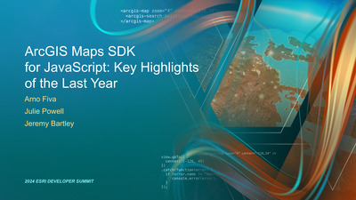 ArcGIS Maps SDK for JavaScript: Key Highlights of the Last Year - Esri Videos: GIS, Events ...