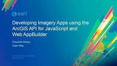 Developing Imagery Apps using the ArcGIS API for JavaScript and WebApp Builder - Esri Videos ...