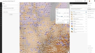 Map Viewer Effects Multiple Effects On Covid Map Esri Videos Gis
