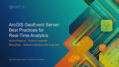 ArcGIS GeoEvent: Best Practices for Real-Time Analytics - Esri Videos ...