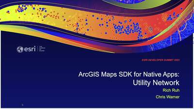 ArcGIS Maps SDKs for Native Apps: Utility Network - Esri Videos: GIS ...