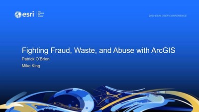 (11231) Fighting Fraud, Waste, and Abuse with ArcGIS - Esri Videos: GIS ...