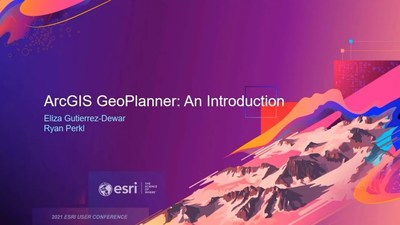 ArcGIS GeoPlanner: An Introduction - Esri Videos: GIS, Events, ArcGIS ...