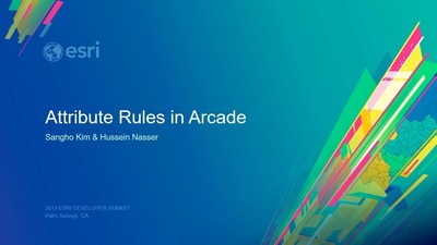 Attribute Rules in Arcade - Esri Videos: GIS, Events, ArcGIS Products ...