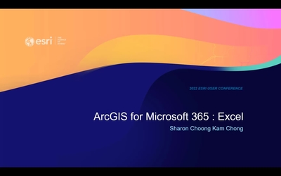ArcGIS for Microsoft 365 - Excel Functions - Esri Videos: GIS, Events ...