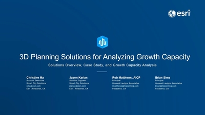 3D Planning Solutions for Analyzing Growth Capacity - Esri Videos: GIS ...