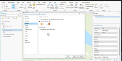 Unable to Select the Fill Option When Specifying the Alternate Selection Color in ArcGIS Pro ...