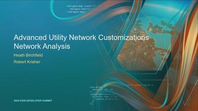 Advanced Utility Network Customizations - Network Analysis - Esri ...