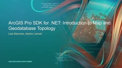 ArcGIS Pro SDK for .NET: Introduction to Map and Geodatabase Topology ...