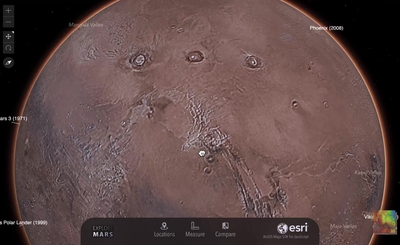 Explore Mars with Mars 3D web app - Esri Videos: GIS, Events, ArcGIS Products & Industries