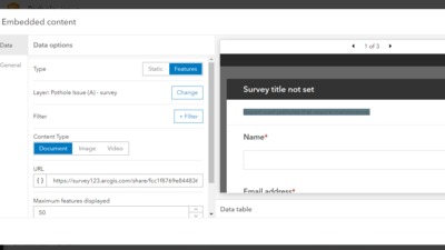 How To: Embed a survey form and edit existing data from ArcGIS Survey123 in ArcGIS Dashboards ...
