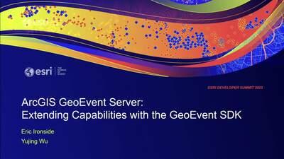 ArcGIS GeoEvent Server: Extending Capabilities with the SDK - Esri Videos: GIS, Events, ArcGIS ...