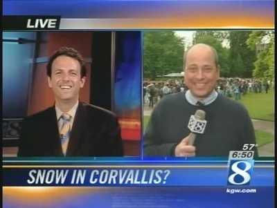"Snow in the Quad" - KGW Channel 8 News coverage, May 25, 2006 [2 of 2 ...