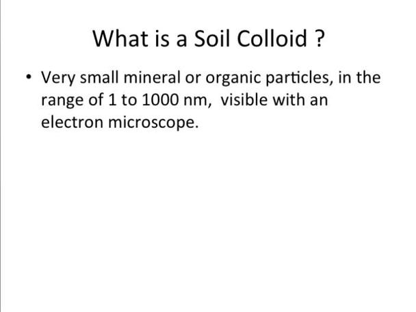 What is a Soil Colloid? - OSU MediaSpace