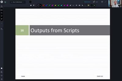 Outputs from Scripts - OSU MediaSpace