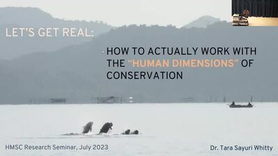 HMSC Summer Seminar Series - Let's get real: How to actually work with ...