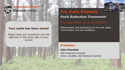Fuels Reduction Treatments - OSU MediaSpace