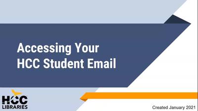 How to Access Your HCC Student Email - Edutube