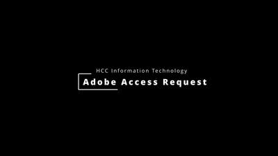 Adobe Access Request - Edutube