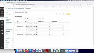 How to Edit Multiple Assignments at One Time - Edutube