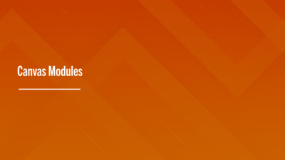 Canvas Modules - Clemson University