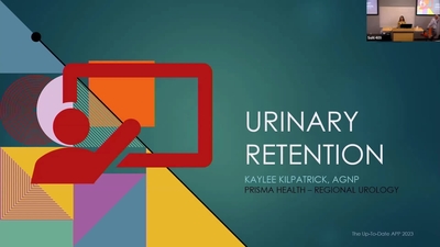 Urinary Retention - Kaylee Kilpatrick, NP - Clemson University