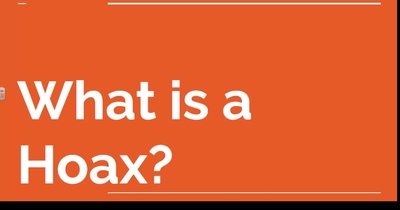 Unit 3 Lesson 1 "What is a Hoax?" - Oneida Herkimer Madison BOCES ...