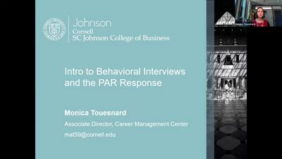 Intro to Behavioral Interview and PAR - Video on Demand