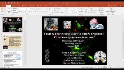 "PTSD & Fear Neurobiology to Future Treatment: From Sensory Systems to ...
