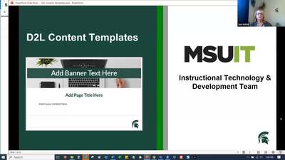 D2L Content Templates for Consistent Course Design - MSU MediaSpace