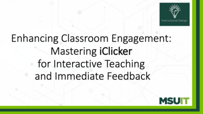 Enhancing Classroom Engagement: Mastering iClicker for Interactive ...