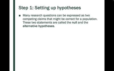 Hypotheses - MSU MediaSpace