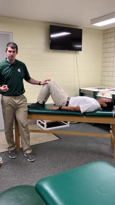 Bridge Knee Extension with Rhythmic Stabilization - MSU MediaSpace