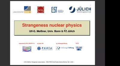 Nuclear Science Seminar - Ulf Meissner - MSU MediaSpace