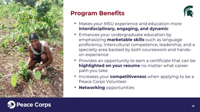 Peace Corps Prep Information Session - MSU MediaSpace
