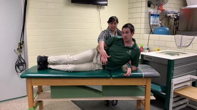 Sidelying ER in side plank position (with partner resistance) - MSU ...