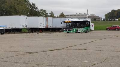 Autonomous Bus Parking Lot Video 1 - MSU MediaSpace