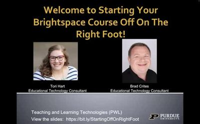 January 3, 2024: Starting Your Brightspace Course Off On the Right Foot ...